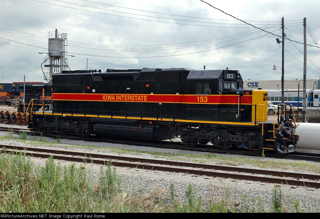 IAIS 153, EMD SD38-2, at the diesel shop service tracks